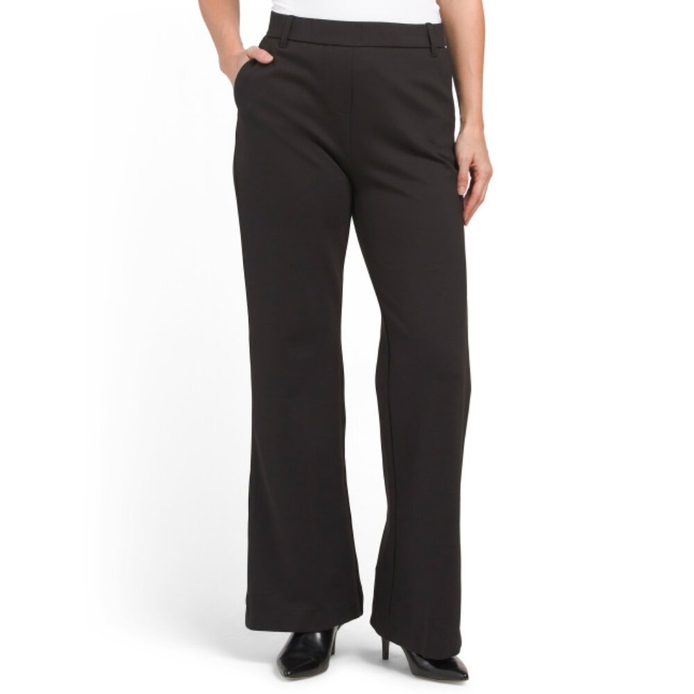 Haver + Blair Black Silky Ponte Bootcut Pants - Gem